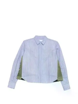 Sacai Striped Twill Shirt - Blue