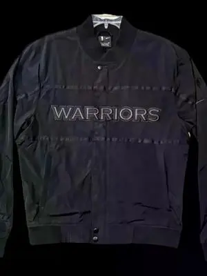 Nike Nba Golden State Warriors Courtside Bomber Jacket
