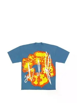 DENIM TEARS X Offset Set It Off #1 Print T-shirt - Blue