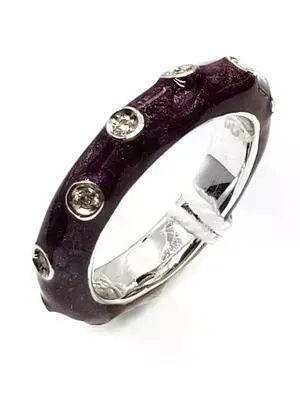 ANDREOLI Diamond Dark Purple Band Ring