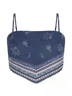 LoveShackFancy Mollie Floral-print Top