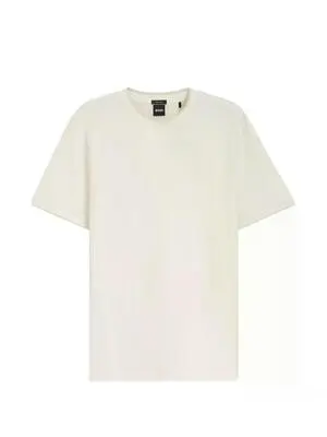 BOSS Regular-fit T-shirt In Striped Cotton - Grey