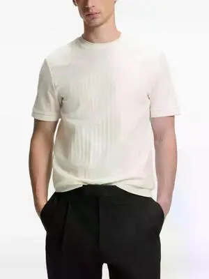 BOSS Regular-fit T-shirt In Striped Cotton