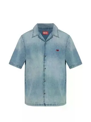 DIESEL® Logo-embroidered Short-sleeve Shirt