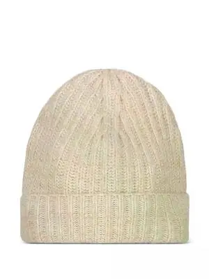 Malo Ribbed-knit Cashmere Beanie Hat - Neutrals