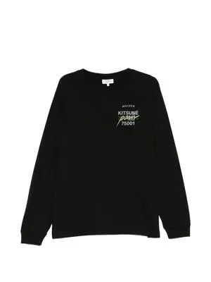 Maison Kitsuné Logo-print Long-sleeve T-shirt
