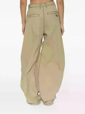 DIESEL® Contrast-stitch Wide-leg Trousers