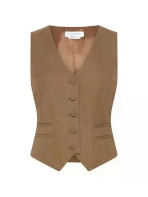 Gabriela Hearst Coleridge Button-fastening Vest - Brown
