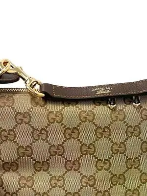 Gucci Gg Supreme Web Shoulder Bag - Neutrals