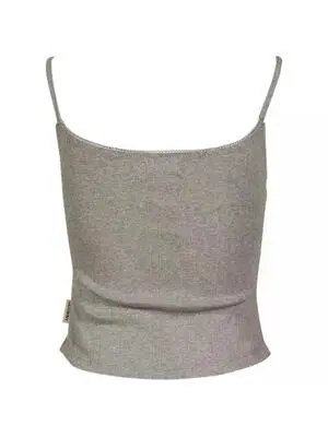 GLOWNY Honey Ribbed-knit Camisole Top