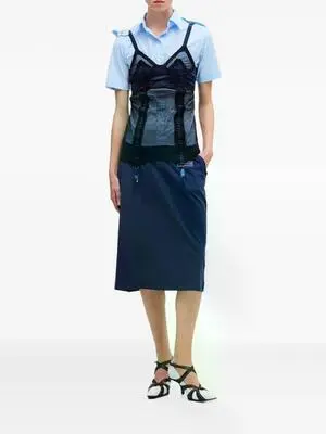 JULIE KEGELS Johanna Logo-patch Midi Skirt