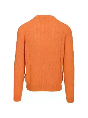 Etro Pegaso Cable-knit Sweater - Orange