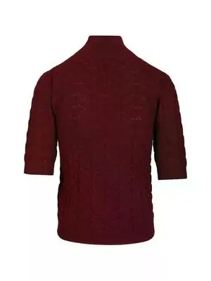 Etro Pointelle-knit High-neck Sweater