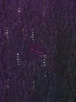 Etro Pegaso Cable-knit Sweater