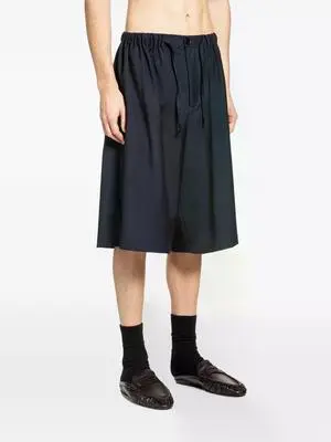 ROSE BURRITO Drawstring Virgin-wool Shorts
