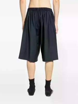 ROSE BURRITO Drawstring Virgin-wool Shorts