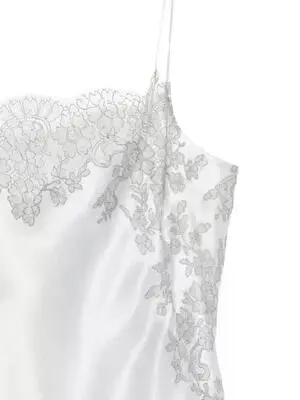 Carine Gilson Lace-trim Silk Camisole