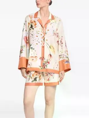 Elie Saab Floral-print Silk Shirt