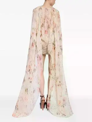 Elie Saab Floral-print Silk Mini Dress