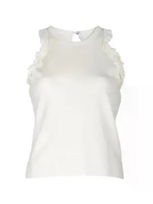 Cinq À Sept Martha Ruffle-trim Top - Neutrals