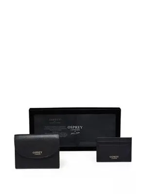 OSPREY Tilly Logo-print Leather Wallet Set - Black