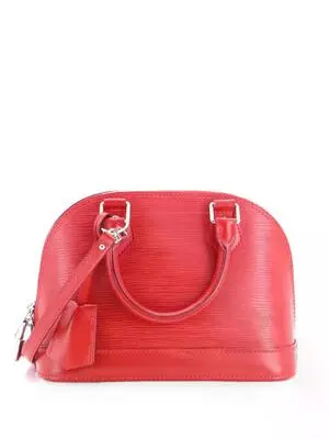 LOUIS VUITTON Alma Handbag Epi Leather Bb Satchel - Red