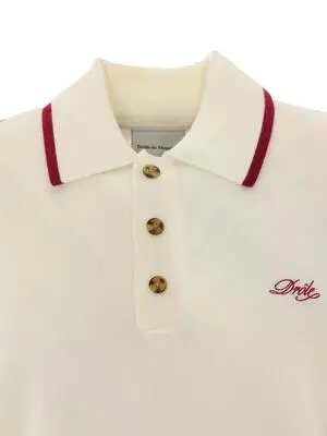 Drole De Monsieur Embroidered-logo Wool Polo Shirt