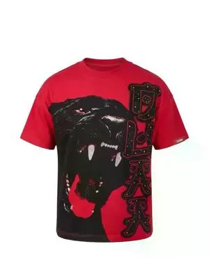 DUAA Jax Rhinestone-embellished T-shirt - Red