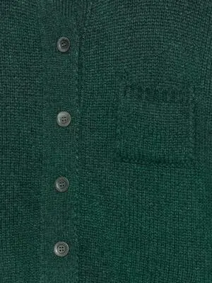 Incentive! Cashmere Erro Button-up Patch-pocket Cardigan
