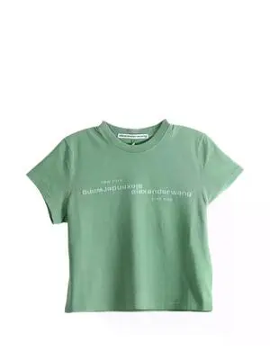 Alexander Wang Logo-print Short-sleeve T-shirt - Green