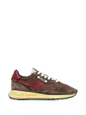 AUTRY Reelwind Logo-patch Panelled Sneakers - Brown