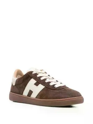 Hogan Paneled Suede Sneakers