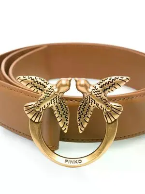 Pinko Love Birds Buckle Leather Belt