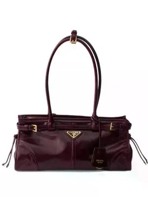 Prada Bonnie Medium Leather Bag - Purple