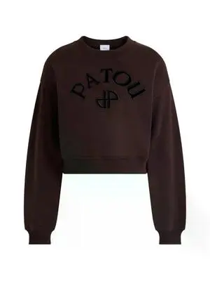 PATOU Logo Patch Cropped Sweater