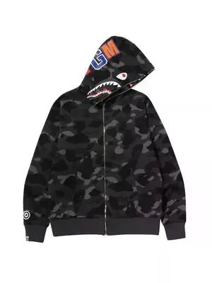 A BATHING APE Shark Full Zip Reversible Hoodie - Black