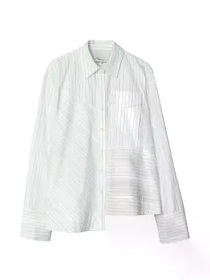 3.1 Phillip Lim Asymmetric Striped Shirt - White