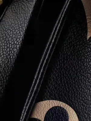 LOUIS VUITTON Pochette Metis Monogram Empreinte Giant Crossbody Bag - Black