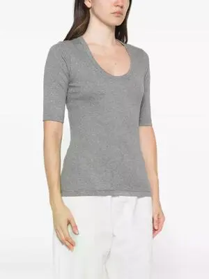 Fabiana Filippi Embellished Scoop-neck T-shirt