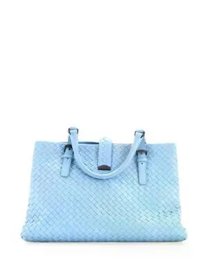Bottega Veneta Roma Bag Intrecciato Nappa Medium Tote Bag - Blue
