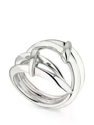 SHAUN LEANE Sabre Deco Twist Ring - Silver