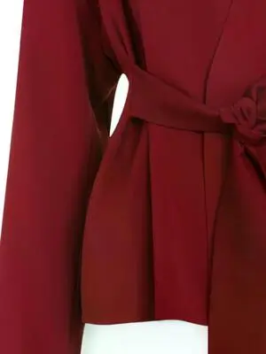 Alberta Ferretti Belted Pleated Jacket