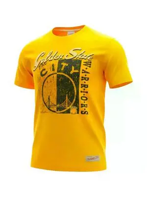Mitchell & Ness X Nba Golden State Warriors City Edition T-shirt - Yellow