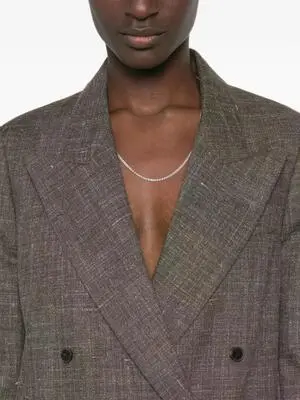 ALYSI Double-breasted Peaked-lapels Blazer