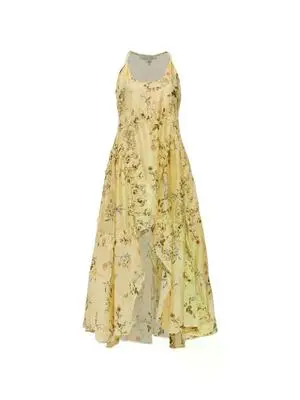 ALLSAINTS Dorina Floral-print Ruffled Dress - Yellow