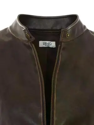 Liu Jo Buckle-detail Zip-fastening Jacket - Brown