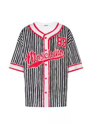 Moschino Trompe-l'oeil Baseball-print T-shirt