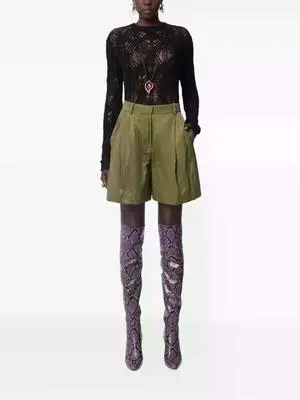 Nina Ricci Wrinkled-effect Pleated Shorts