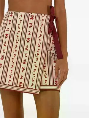 PALM. NOOSA Rex Floral-print Wrap Mini Skirt