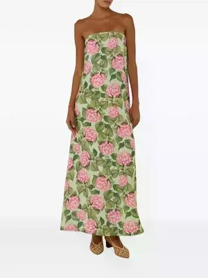 PALM. NOOSA Alessia Floral-print Maxi Dress - Green